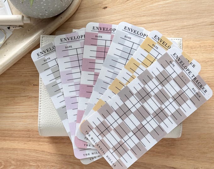 Expense Envelope Tracker | Savings Trackers | Size Personal/a6 - Etsy