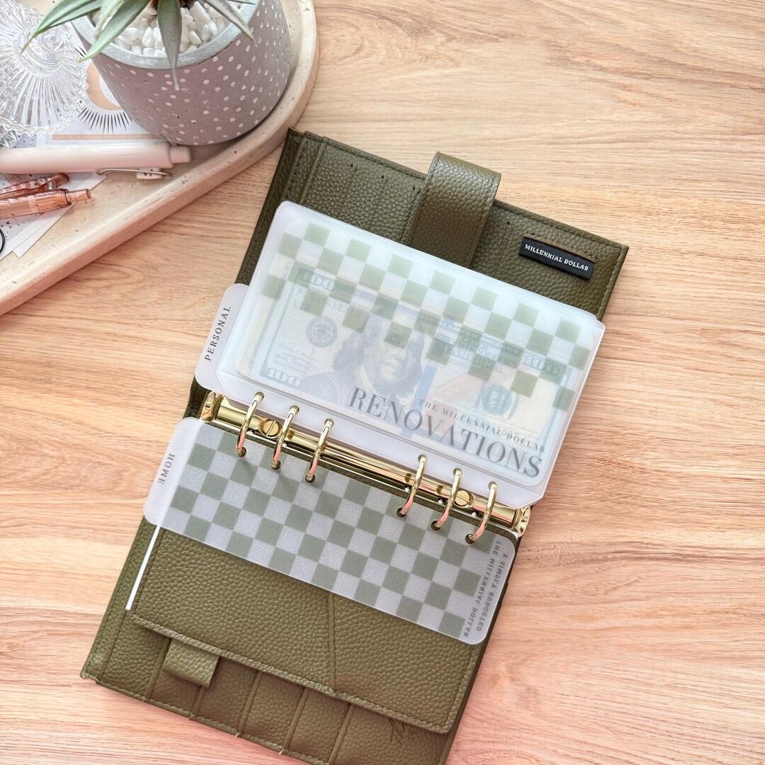 Nina Custom Checkered Envelope Inserts | A6 | Cash Budgeting Envelope ...