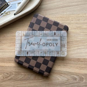 TRAVEL-OPOLY | Brown Option | Savings Challenge Game | - Etsy