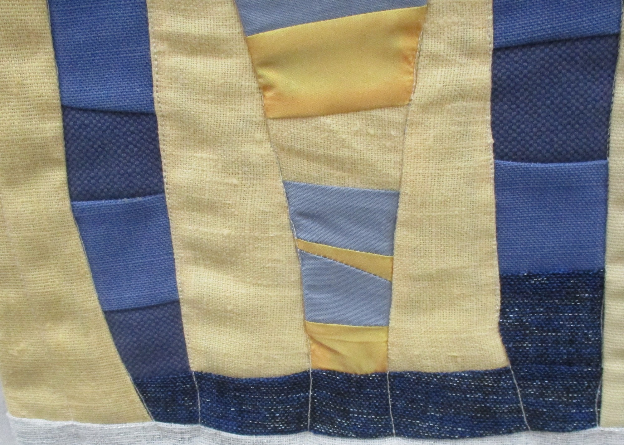 Collage de tela colgante de pared de arte de fibra, materiales ...