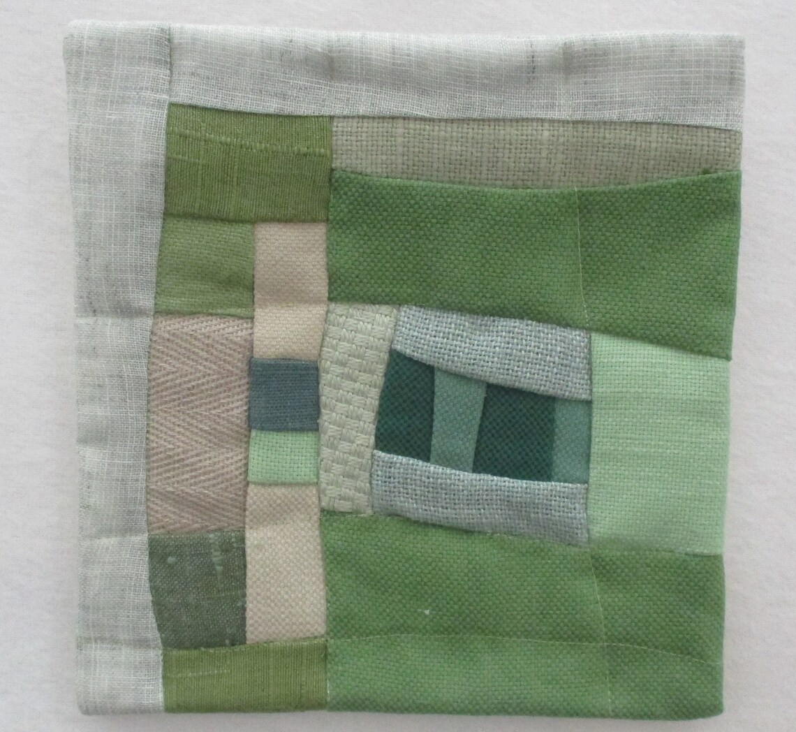 Fabric Collage,abstract,art Quilt Wall Hanging of New Repurposed ...