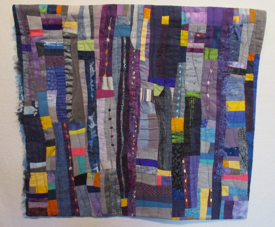 Original Art,abstract Fabric Wall Art,contemporary Wall Art,painterly ...