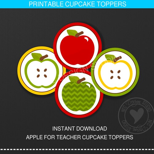 Apple Party PRINTABLE Birthday Favor Tag by Love the Day | Etsy