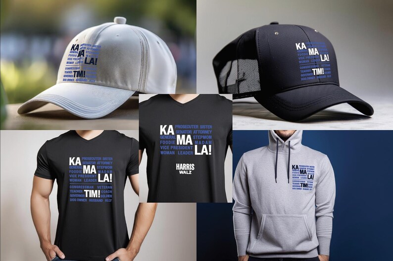 Kamala Harris Tim Walz Sustantivos SVG PDF PNG Archivo digital - Etsy ...