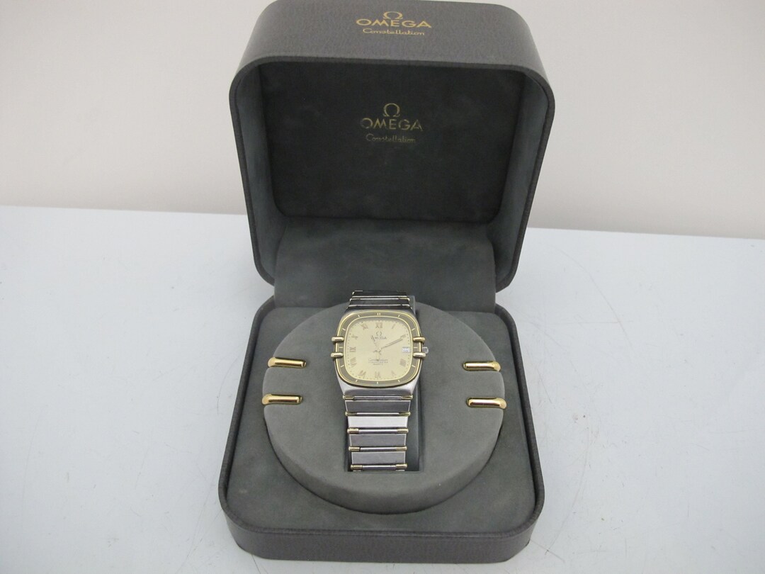 OMEGA Silver & Gold Stainless Steel CONSTELLATION Chronometer Quartz ...