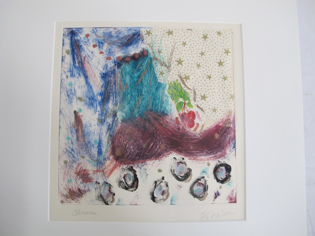 Patrick Wilson Signed ABSTRACT Art Hand Pulled Lithograph Print ...