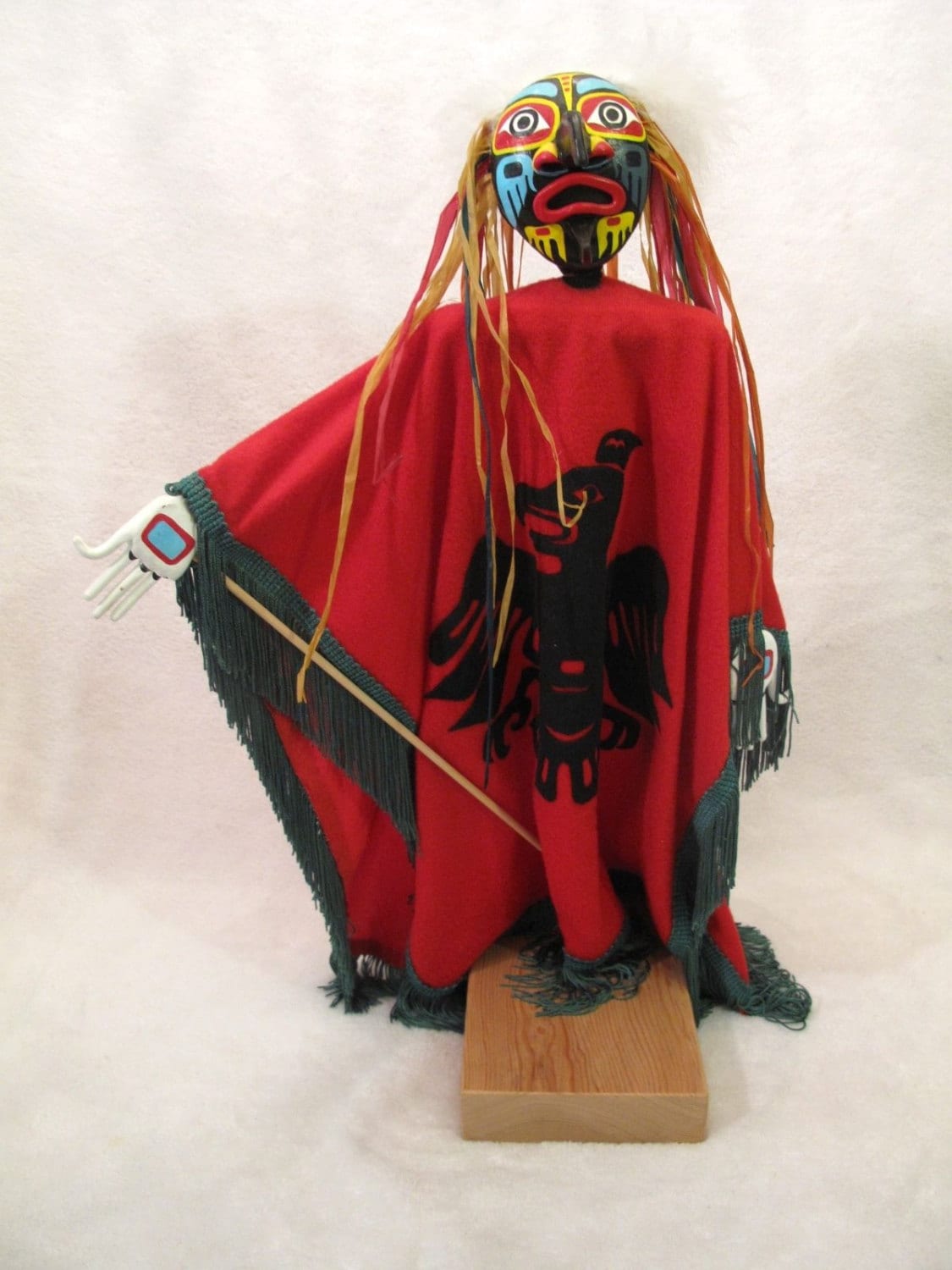 EAGLE Transforming to Human TRIBAL Art Puppet Norma Bengiat Inspired by ...