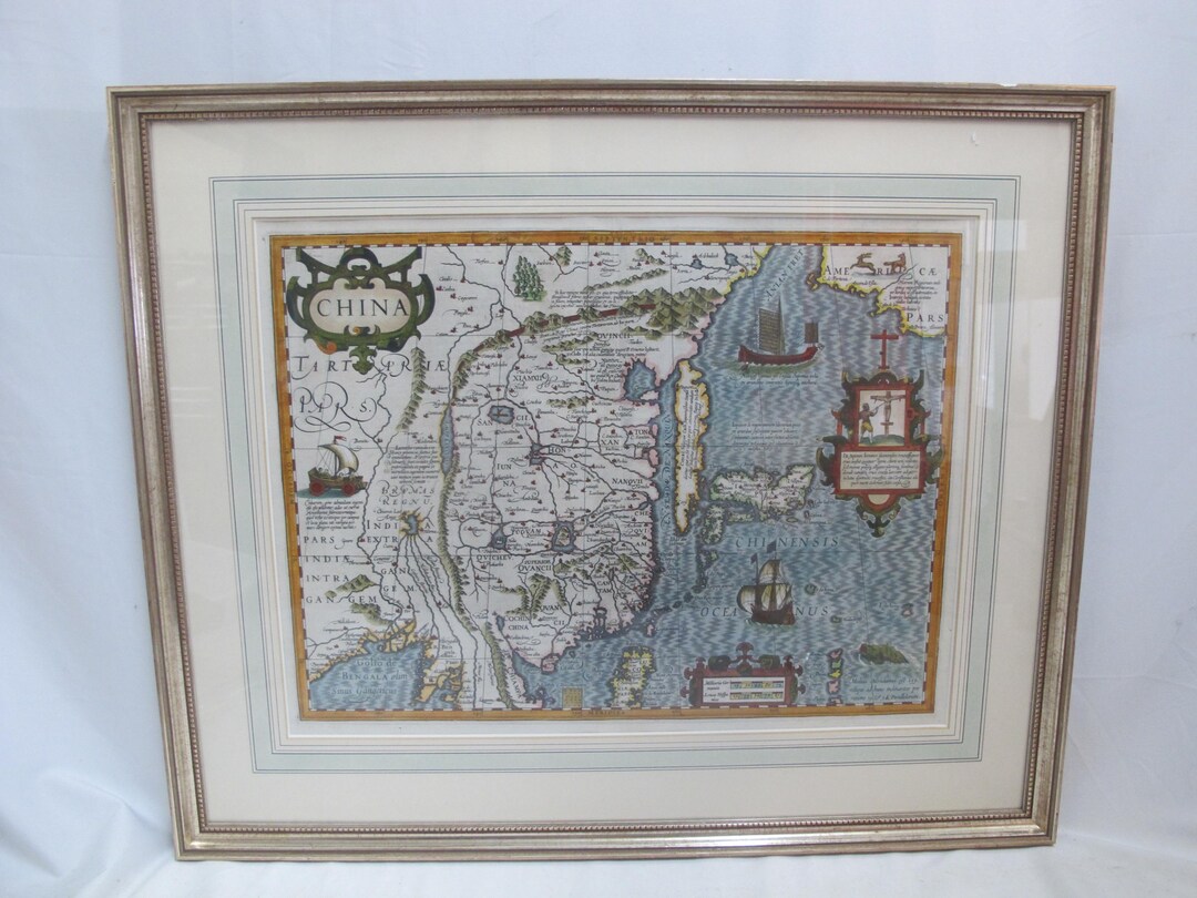 Antique 16th Century MAP of CHINA by Gerard Mercator the Great Atlas ...