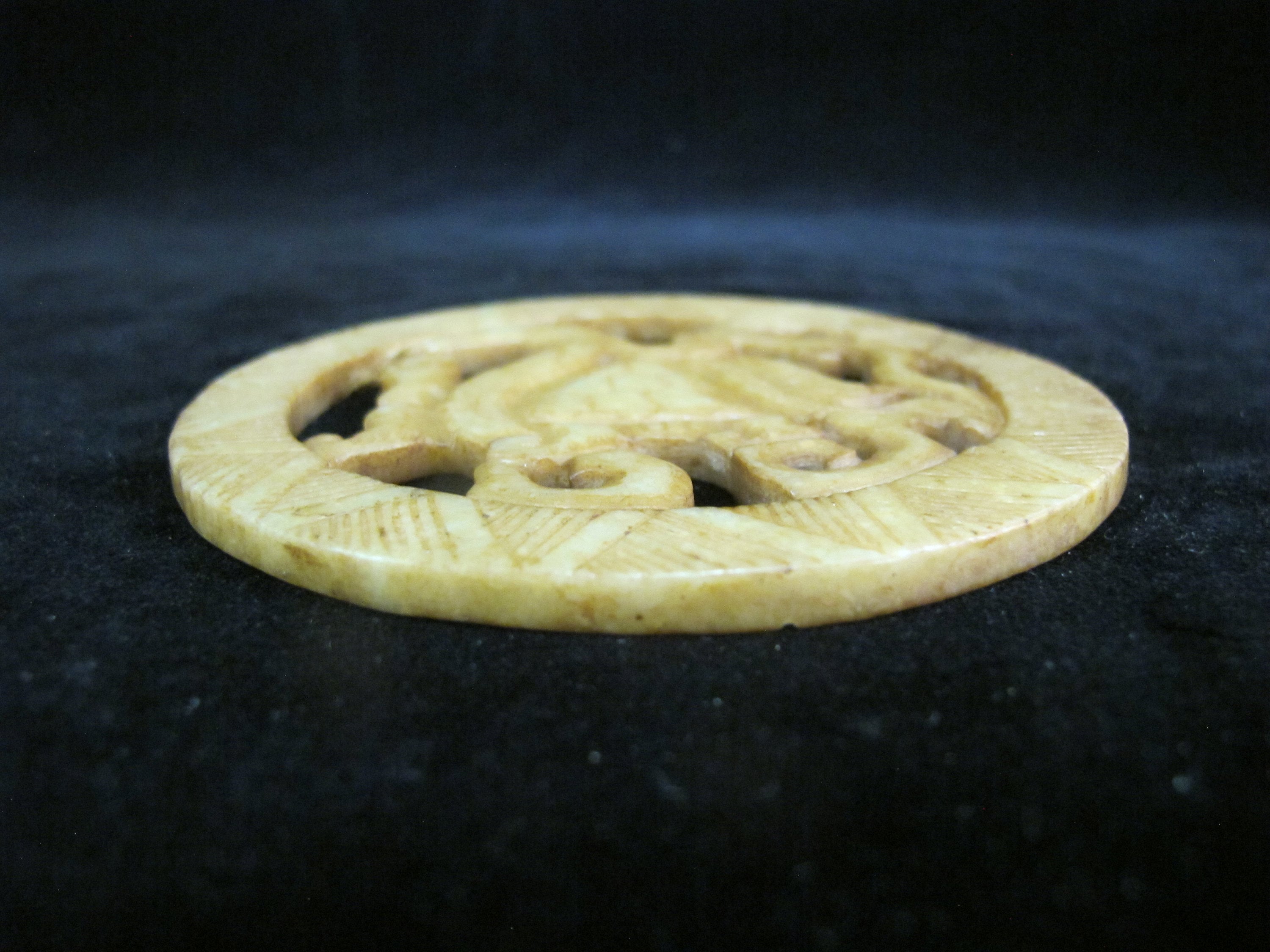 CHINESE Han Style TURTLE & Serpent Carved Jade BI Disc - Etsy