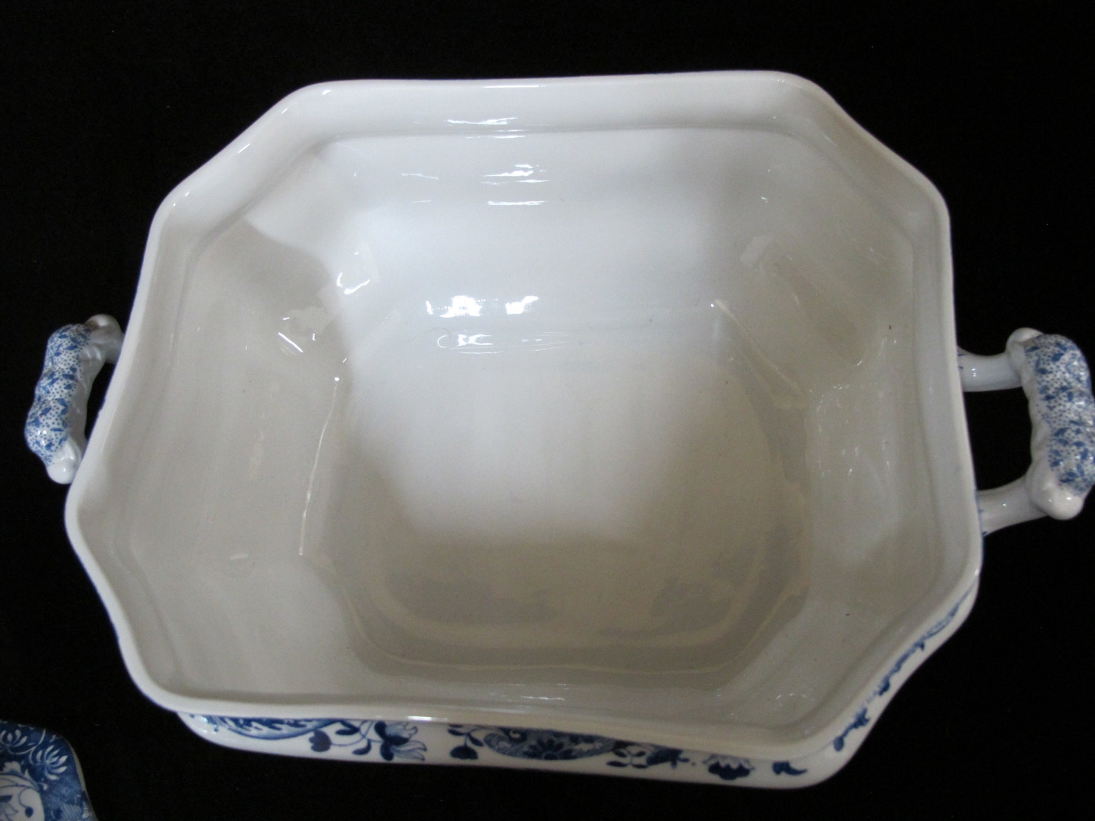 SPODE England C1816 Cobalt Blue Hand Painted ITALIAN Large 13 Soup ...