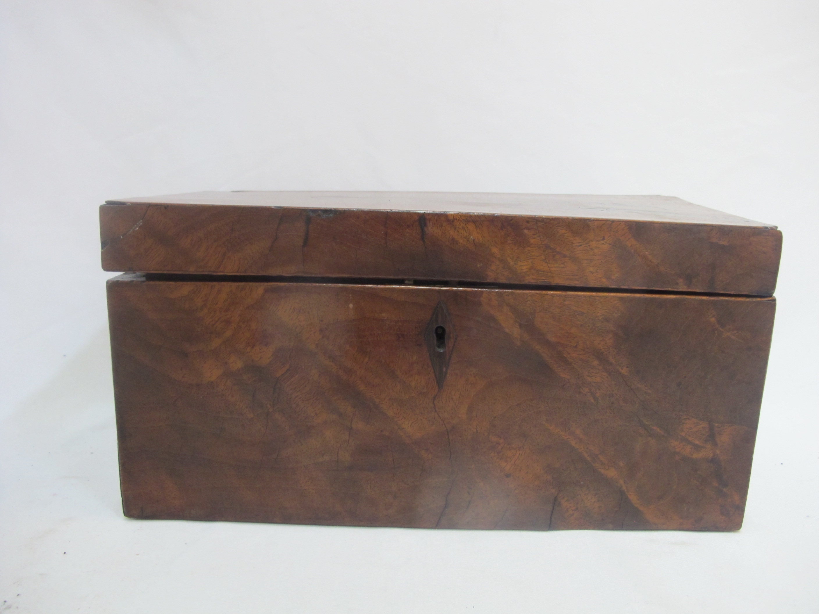 Antique GEORGIAN Regency Mahogany Wood TEA CADDY Box With 3 ...