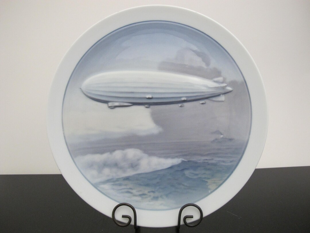 ROSENTHAL Vintage 1925 USS Los Angeles ZEPPELIN Commemorative Collector ...
