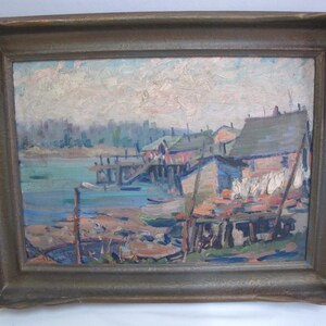 Alaskan Artist JAN VAN EMPEL Signed Original River Indian Village Oil Painting - Etsy