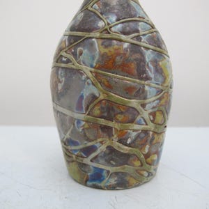 Attributed to JOSEF KNIZEK Boudnik Pandora Art Glass 6 1/4" BOHEMIAN ...