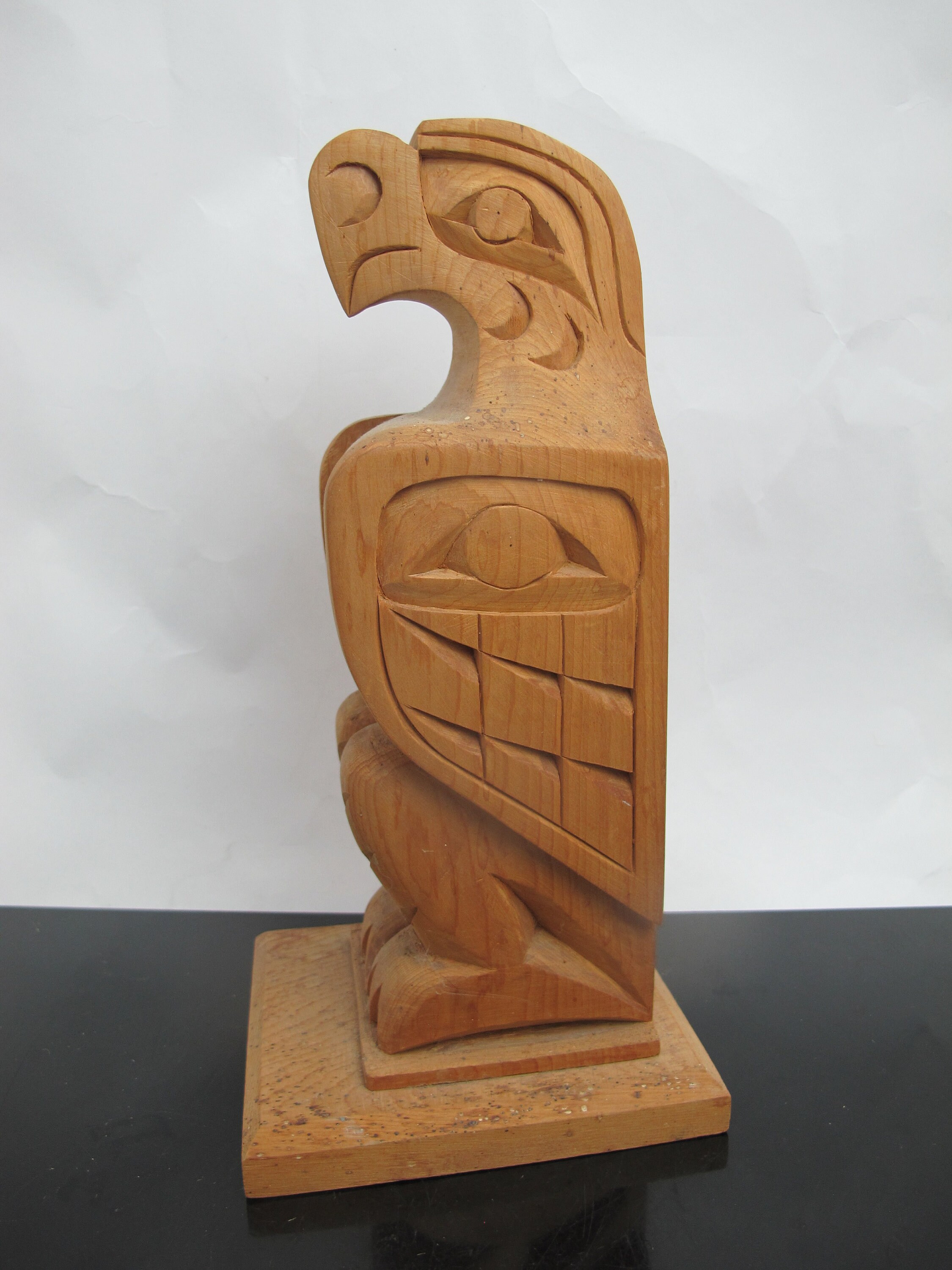 IKE DAWSON Simoom Sound Gilford Island BC Native Carved Wood Eagle - Etsy