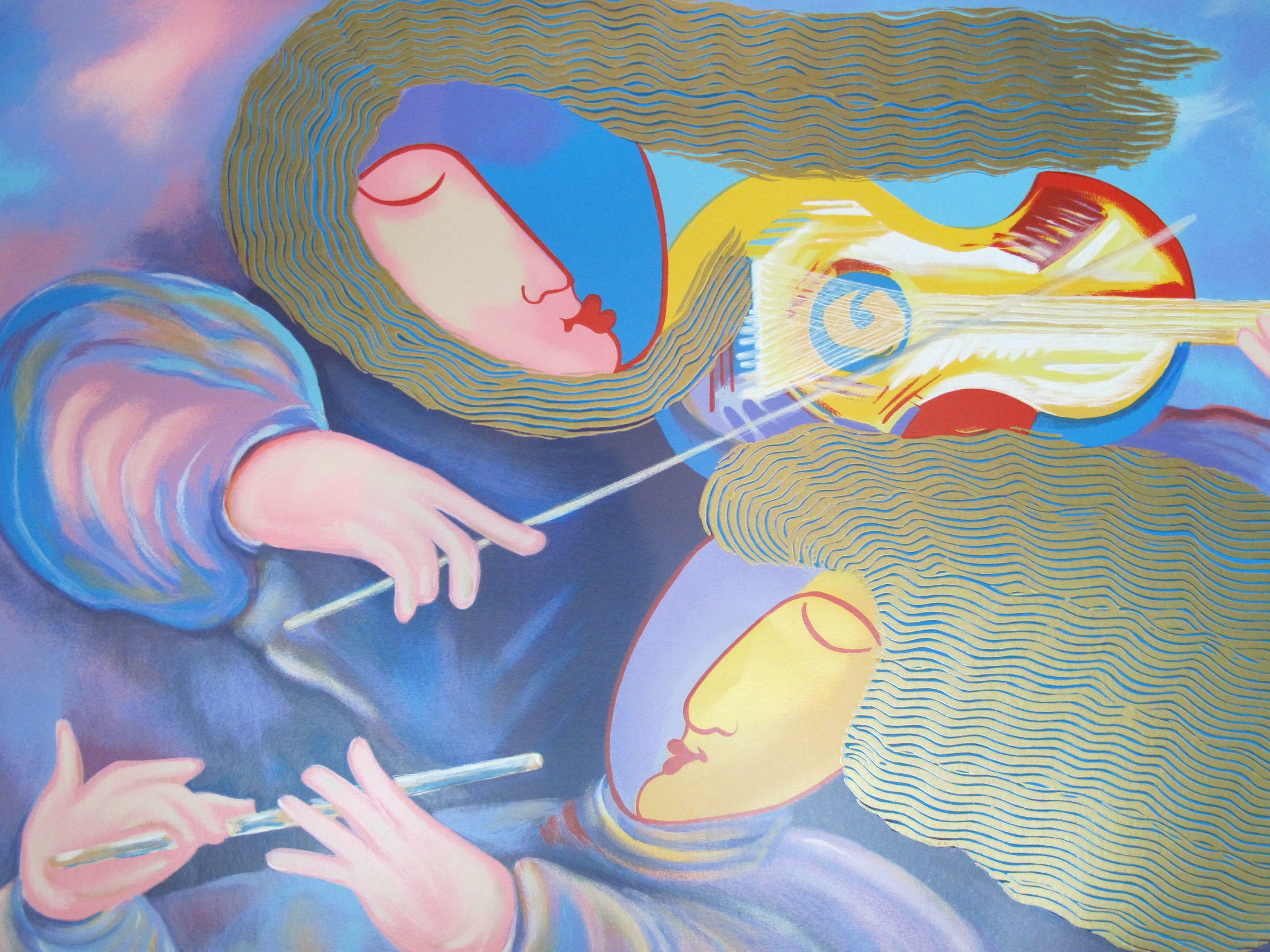 LUNZEN Signed Limited Edition Silkscreen MUSICAL TASTE Unframed Art - Etsy