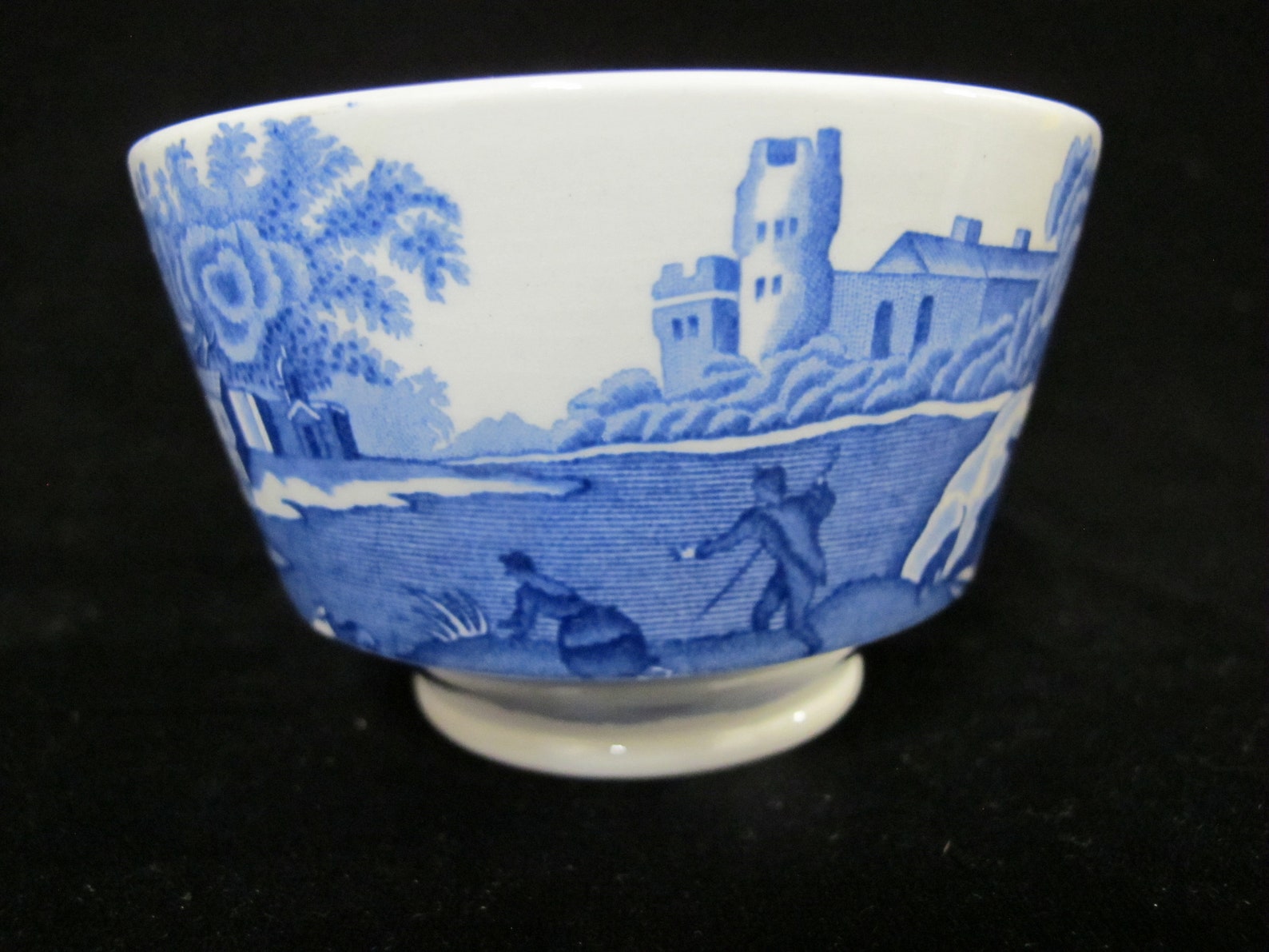 SPODE England C1816 Cobalt Blue Hand Painted ITALIAN Tea Coffee Cup Set ...