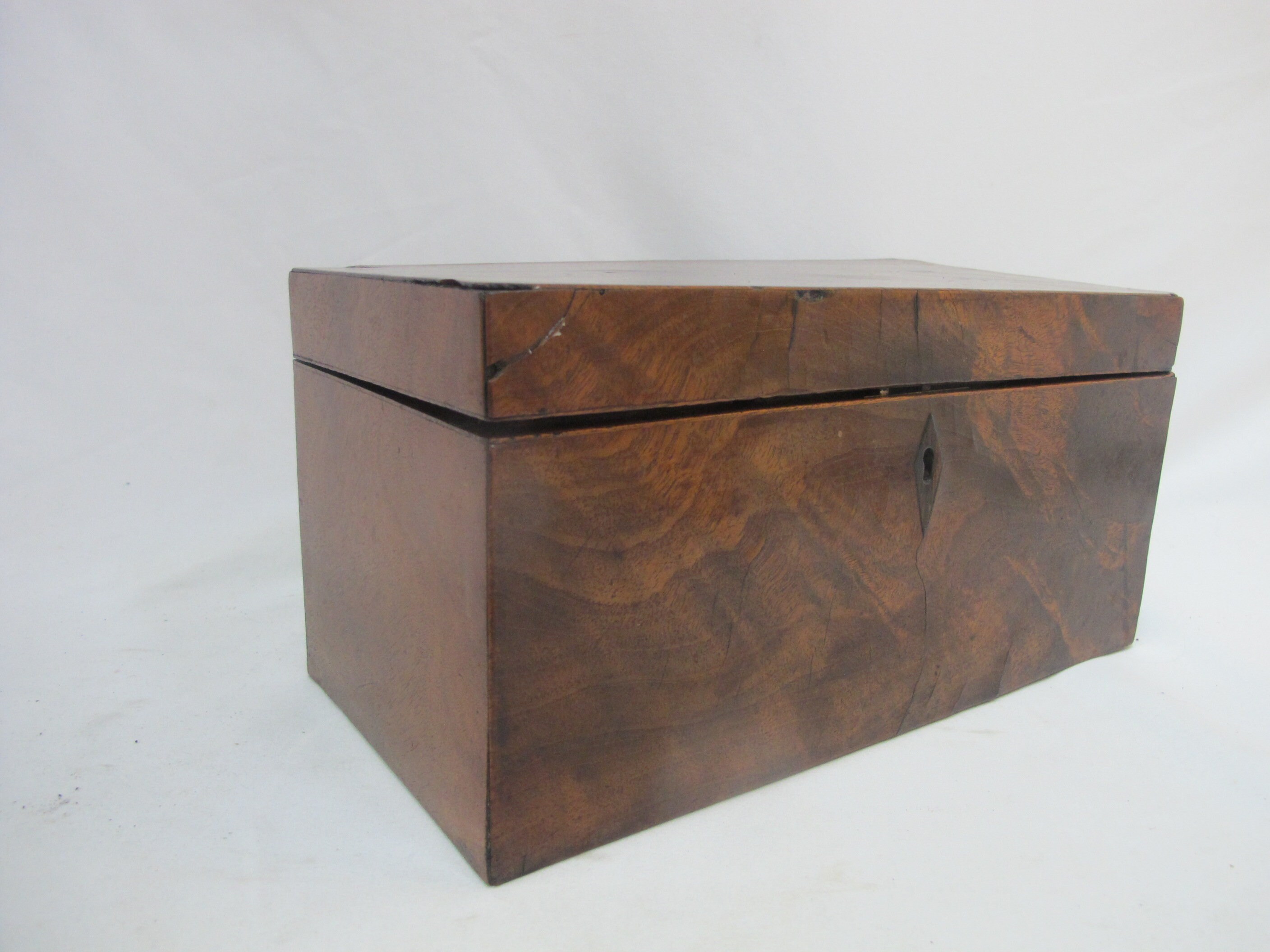 Antique GEORGIAN Regency Mahogany Wood TEA CADDY Box With 3 ...