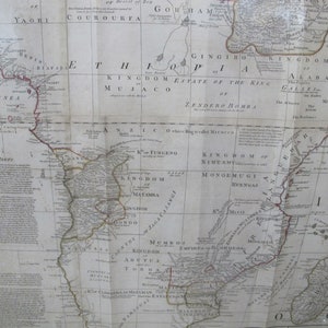 Antique 1794 BOULTON Anville Wall Map of AFRICA All It's States ...