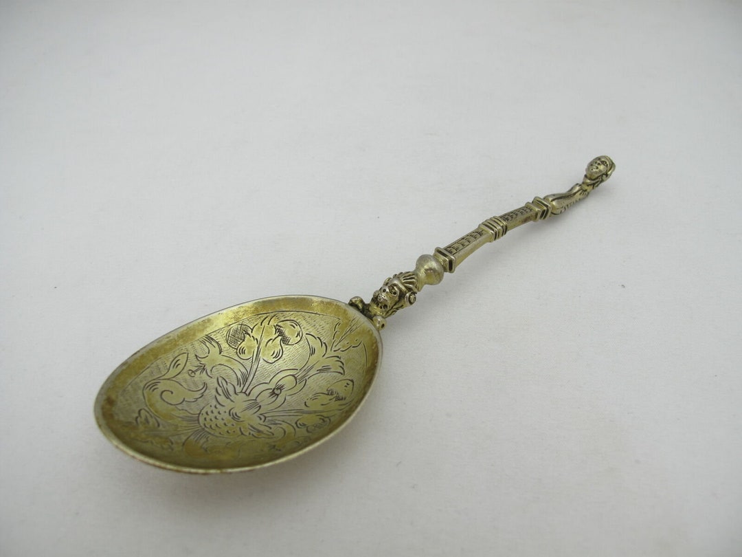Antique C1610 STERLING Silver John QUICK Quycke Barnstaple Female KNOP ...