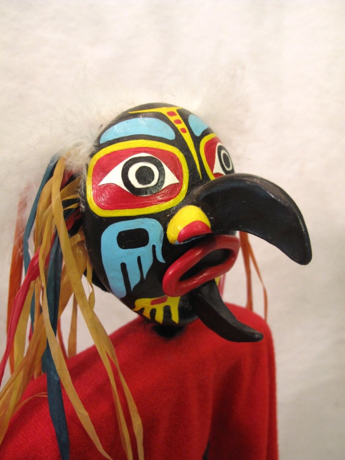 EAGLE Transforming to Human TRIBAL Art Puppet Norma Bengiat Inspired by ...