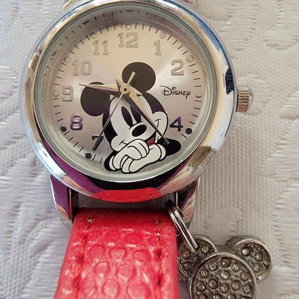 Mickey Mouse Watch Red Band - Etsy