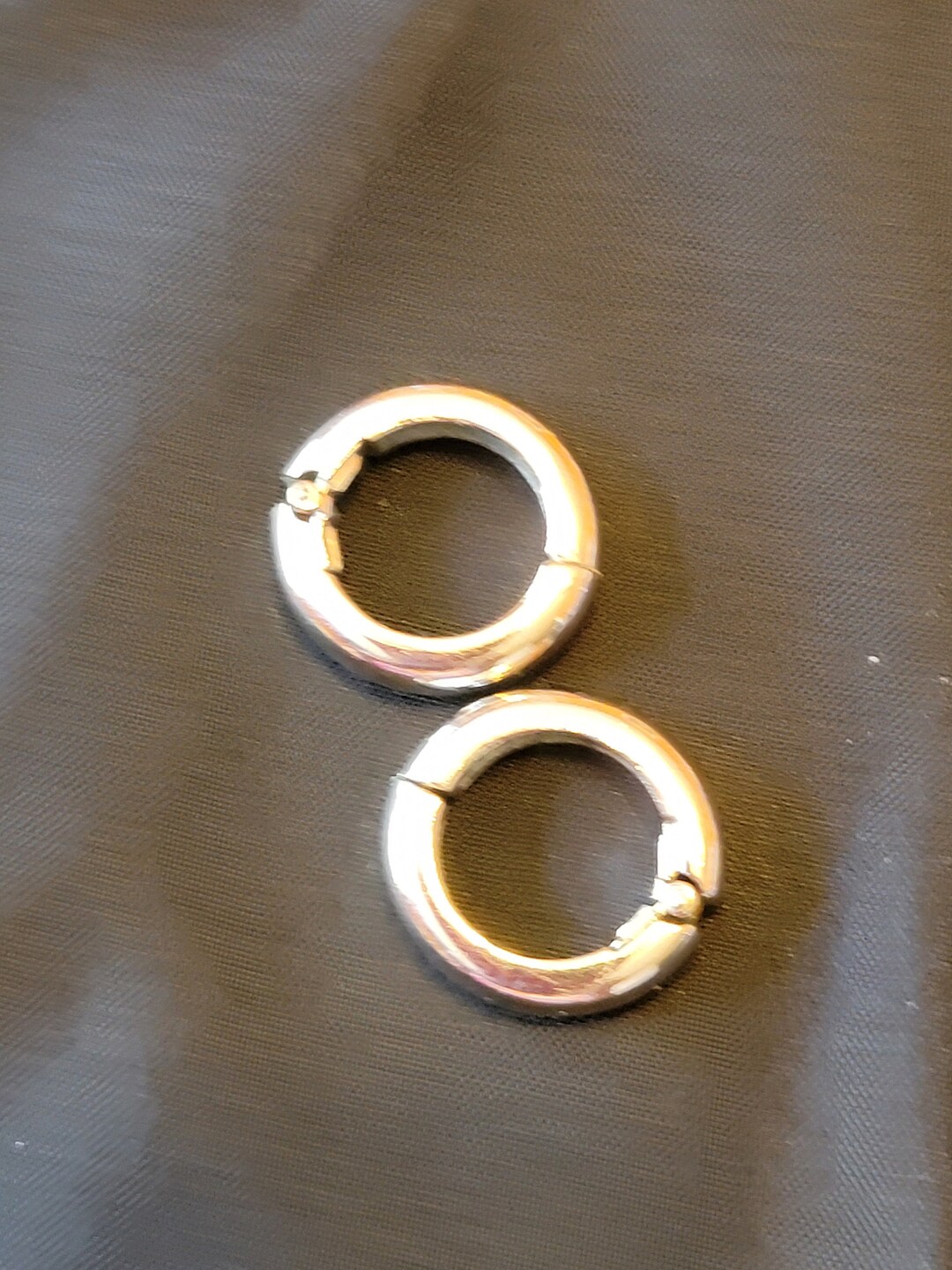 Vintage Trifari Silvertone Spring Back Hoop Earrings - Etsy