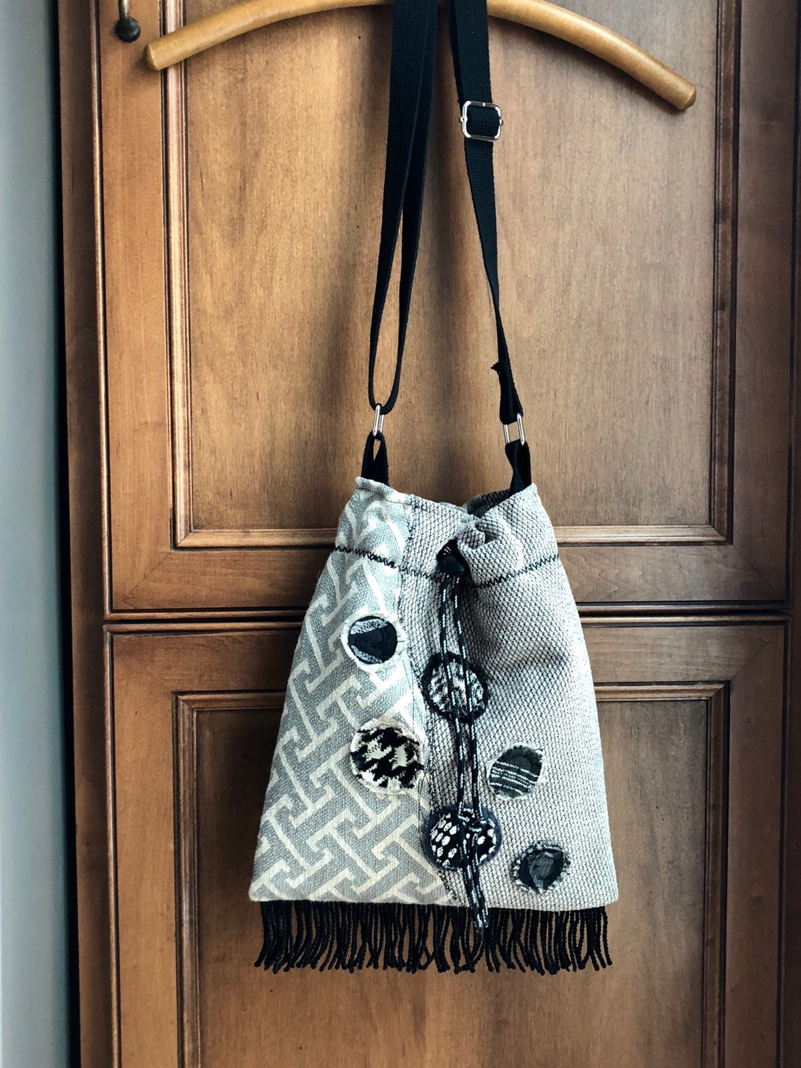 HANDMADE DRAWSTRING BAG Crossbody & Shoulder Style Hobo Bag - Etsy