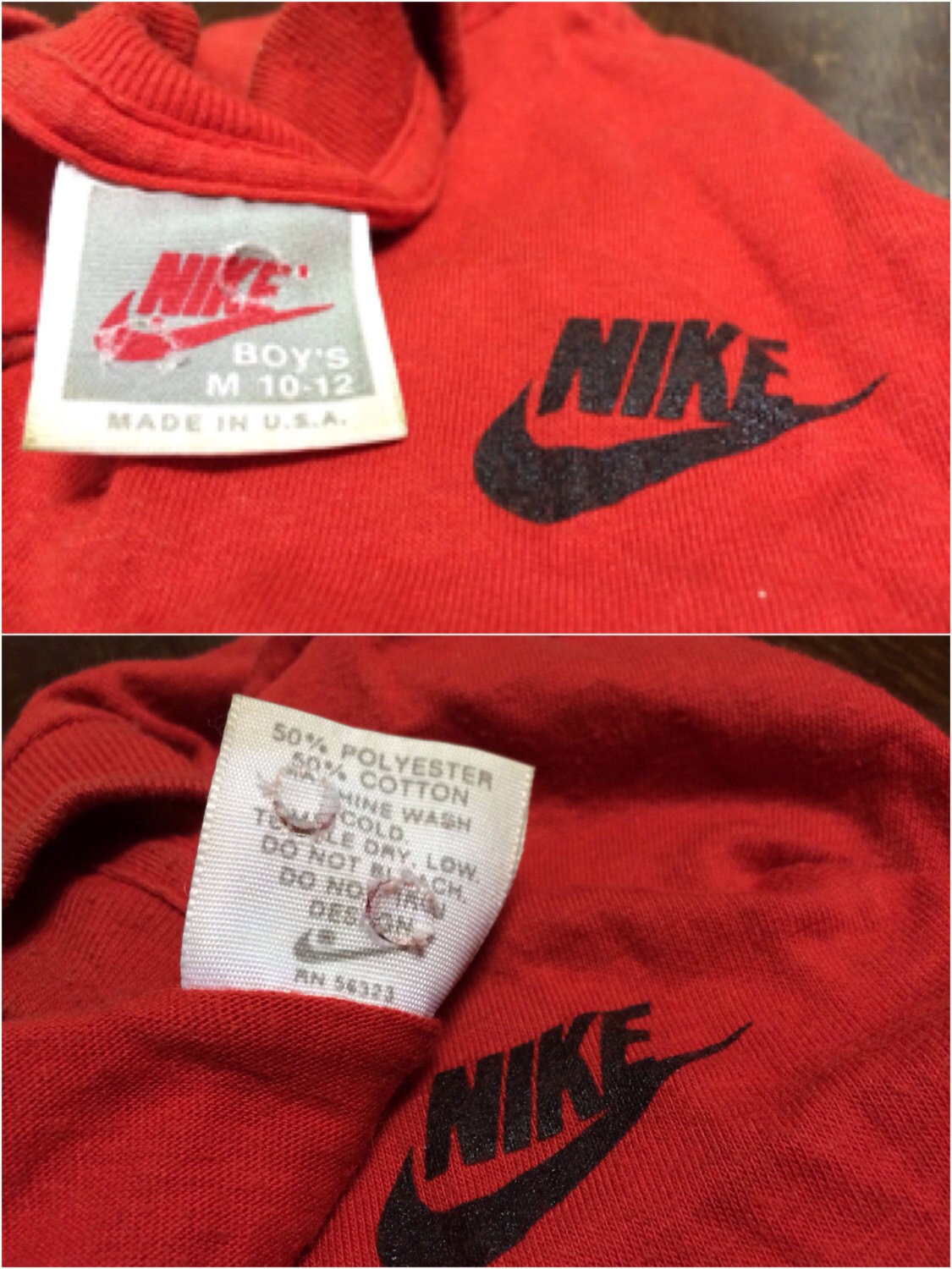 Vintage NIKE Shirt 1990's GREY TAG/ Nike Force Kids Basketball T-shirt ...