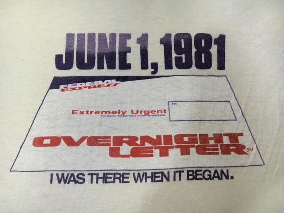 FEDEX Shirt 1981 Vintage/ 80s FEDERAL EXPRESS Overnig… - Gem
