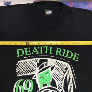 Death Ride 69 Shirt Vintage 1990 Rare Industrial Tribal Garage Band Tee ...