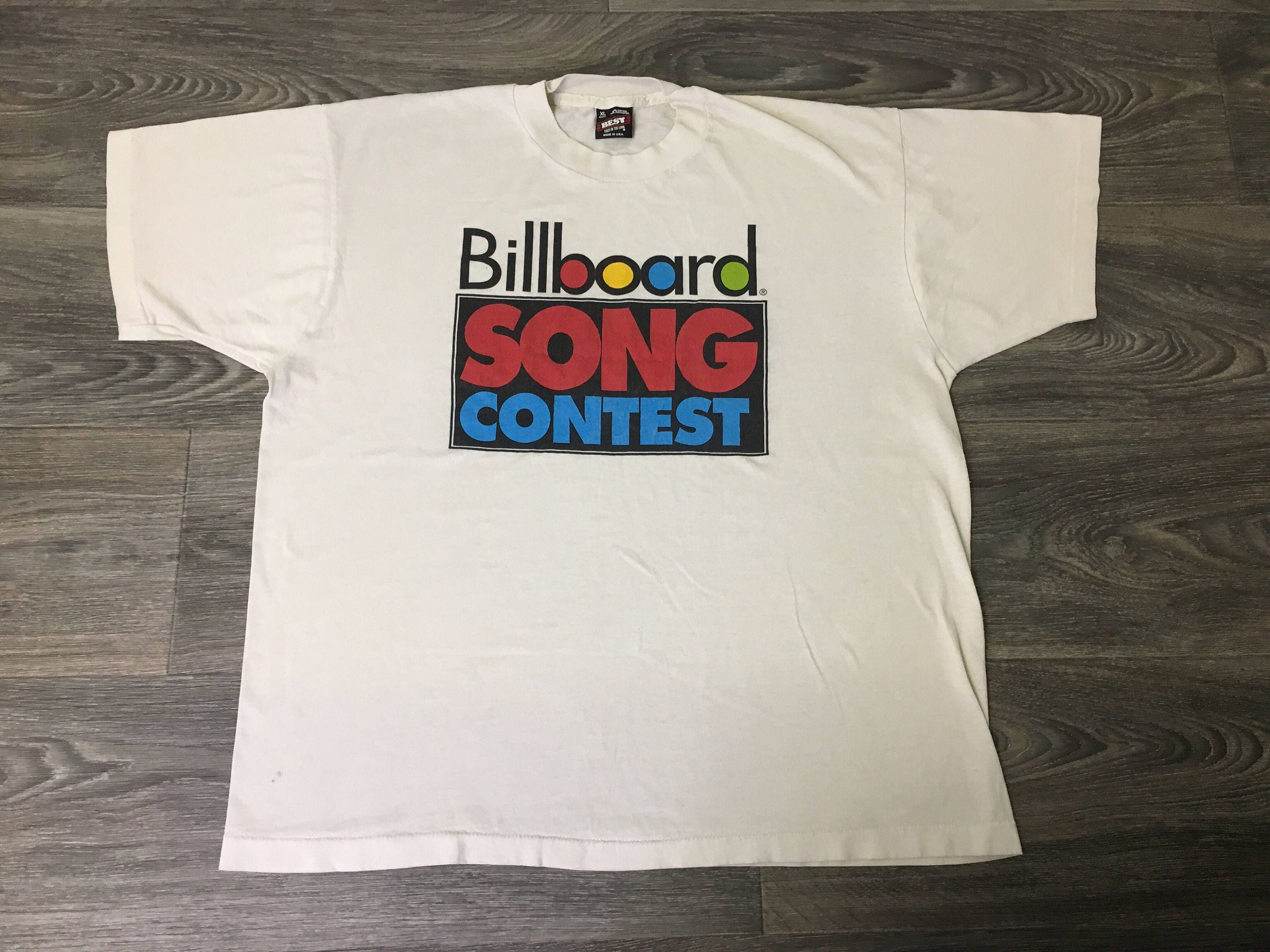 Billboard Song Contest Shirt 90s Vtg Music Competition Band | Etsy