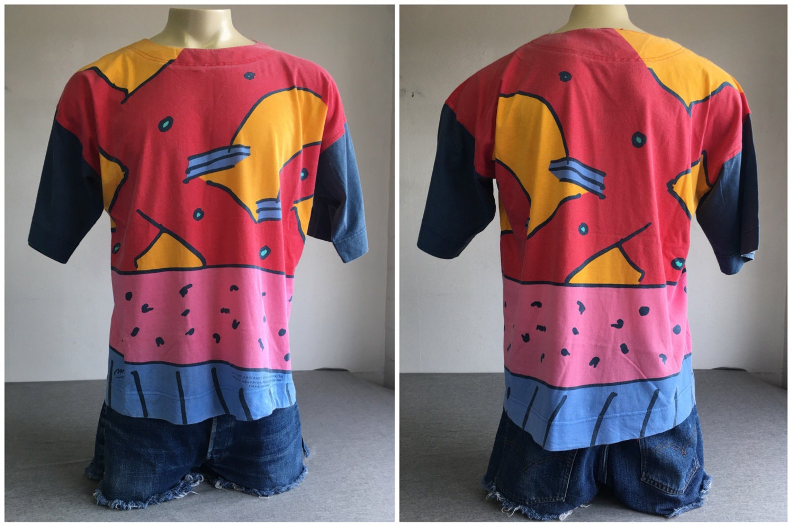 PETER MAX Shirt 1988 Vintage/ 80's NEOMAX Untitled | Etsy