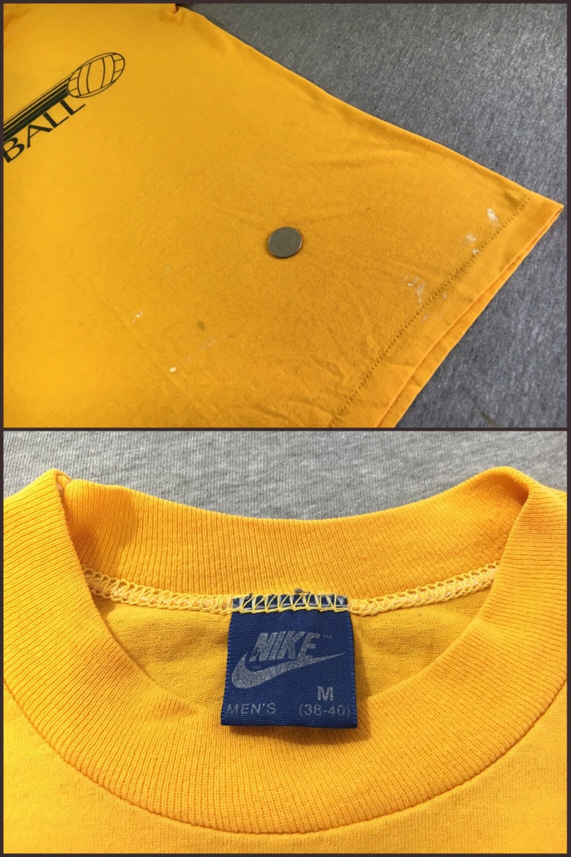 NIKE Shirt Vintage Blue Tag Label 80's/ Volleyball Big - Etsy