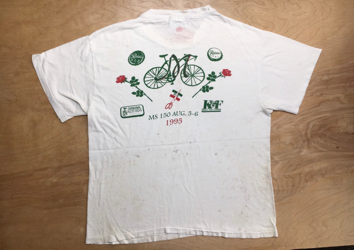 Le Bistro Montage Shirt 1995 Portland Vintage 90s Distress | Etsy