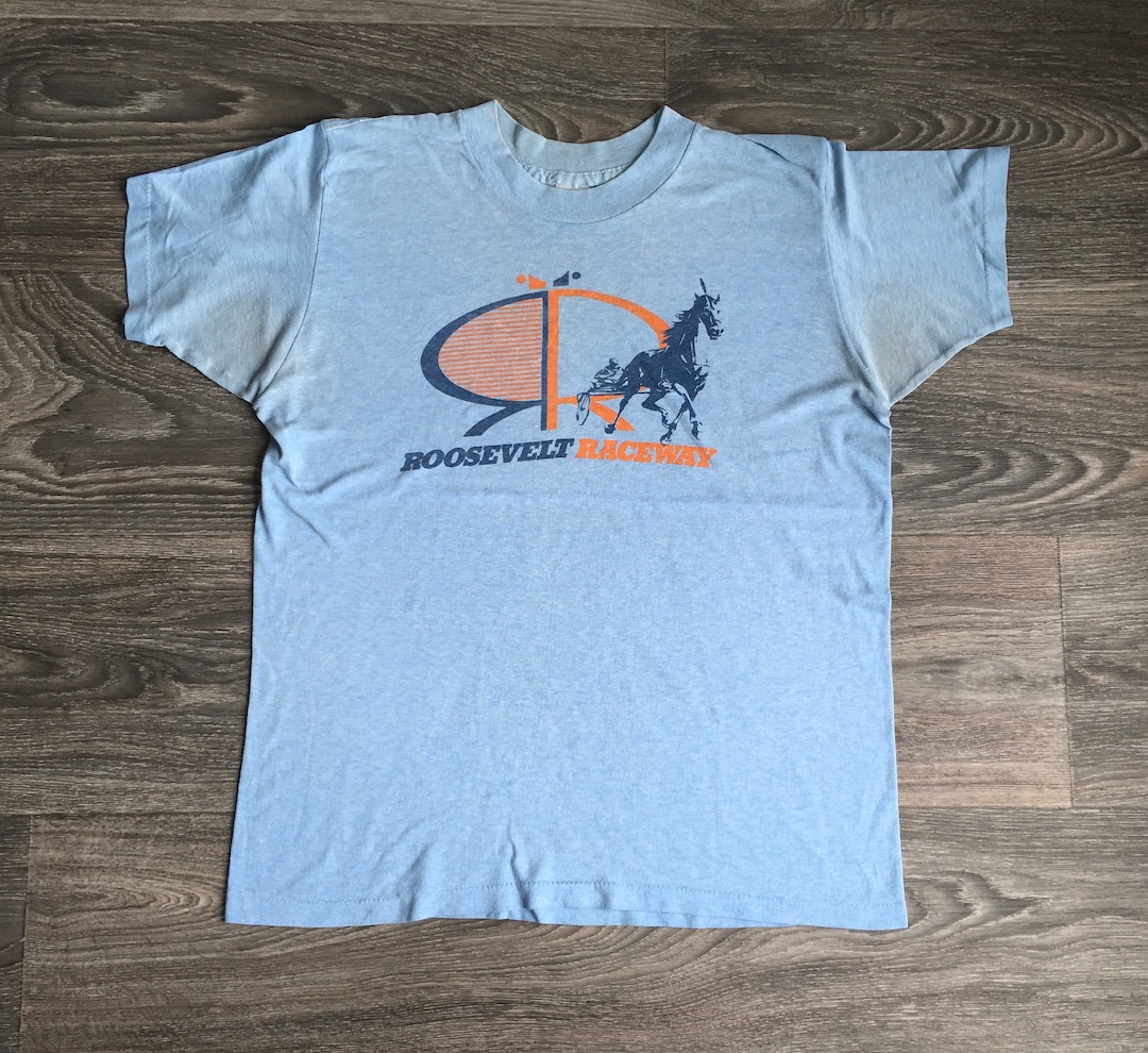 Roosevelt Raceway Shirt 70s 80s Vintage Harness Horse Racing Racetrack ...