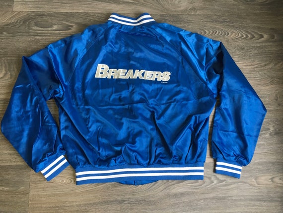 PORTLAND BREAKERS Satin Jacket 80's Vintage Football … - Gem