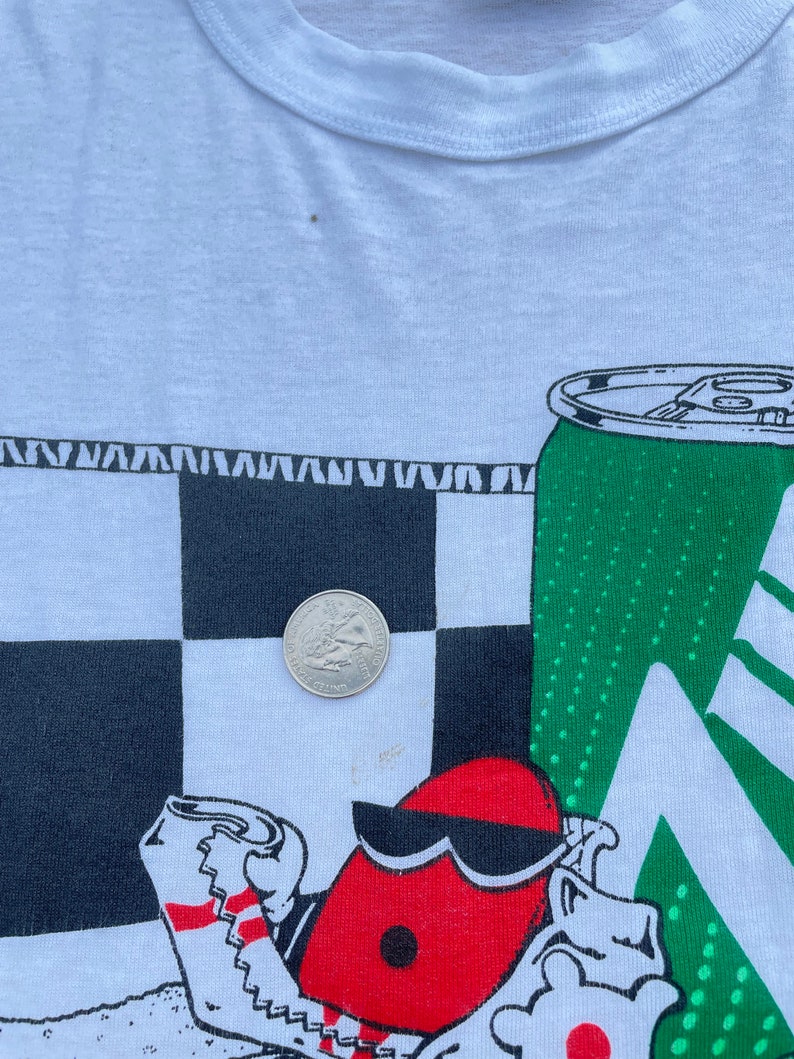 Vintage 7up Shirt 80s See Spot Catch Rays Soda Pop Tee Chewing Gum ...
