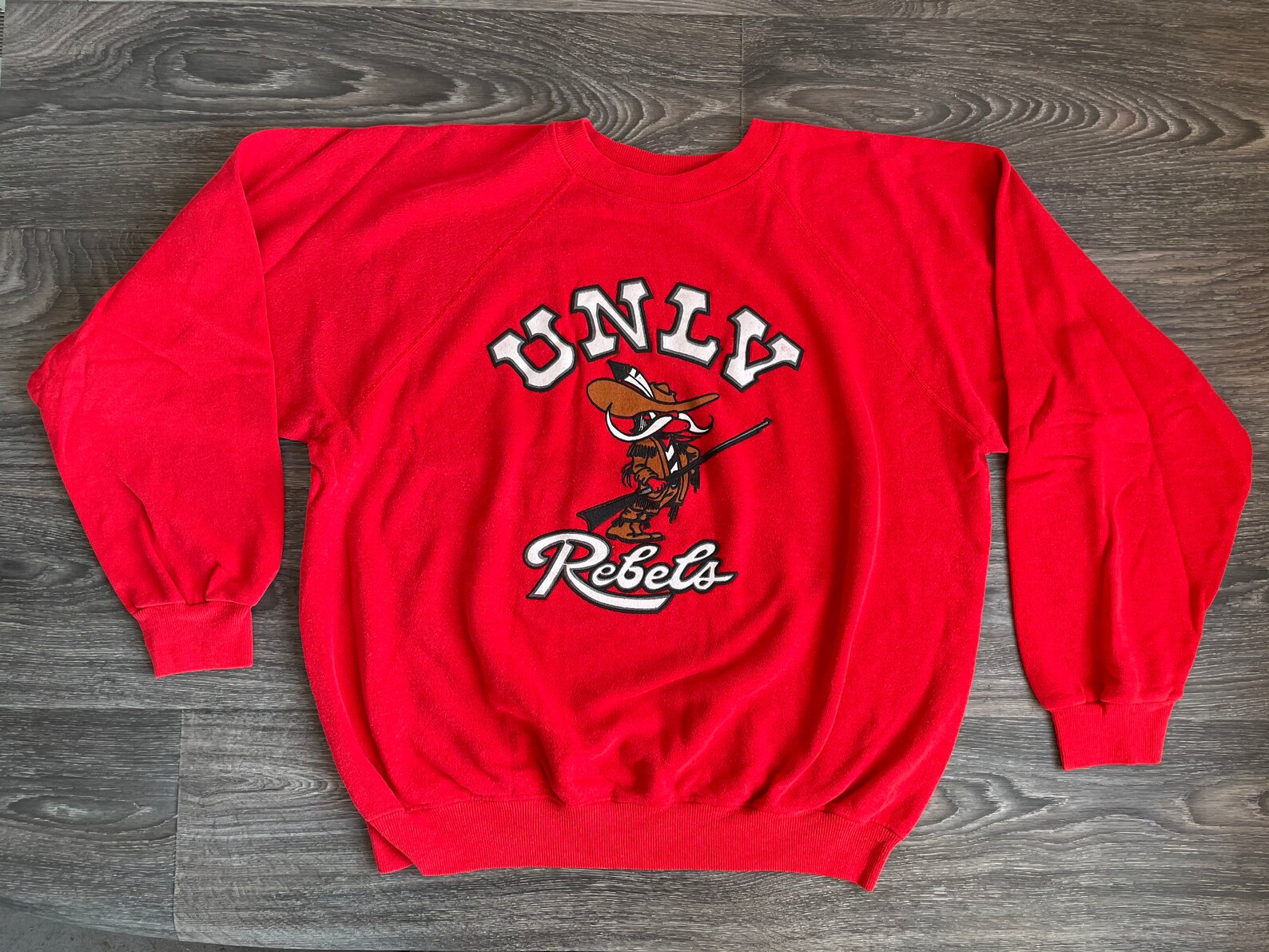 UNLV Rebels Sweatshirt 90s Vintage Hey Reb! University Las Vegas Thick ...