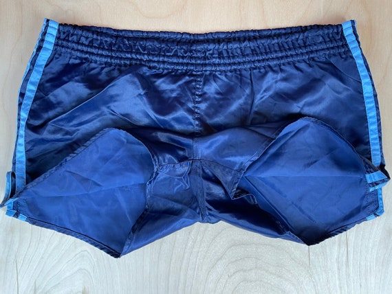 Adidas Sprinter Shorts Vintage 80s West Germany satin… - Gem