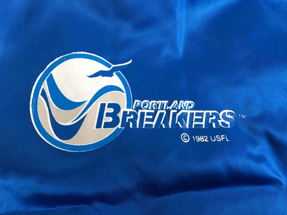PORTLAND BREAKERS Satin Jacket 80's Vintage Football … - Gem