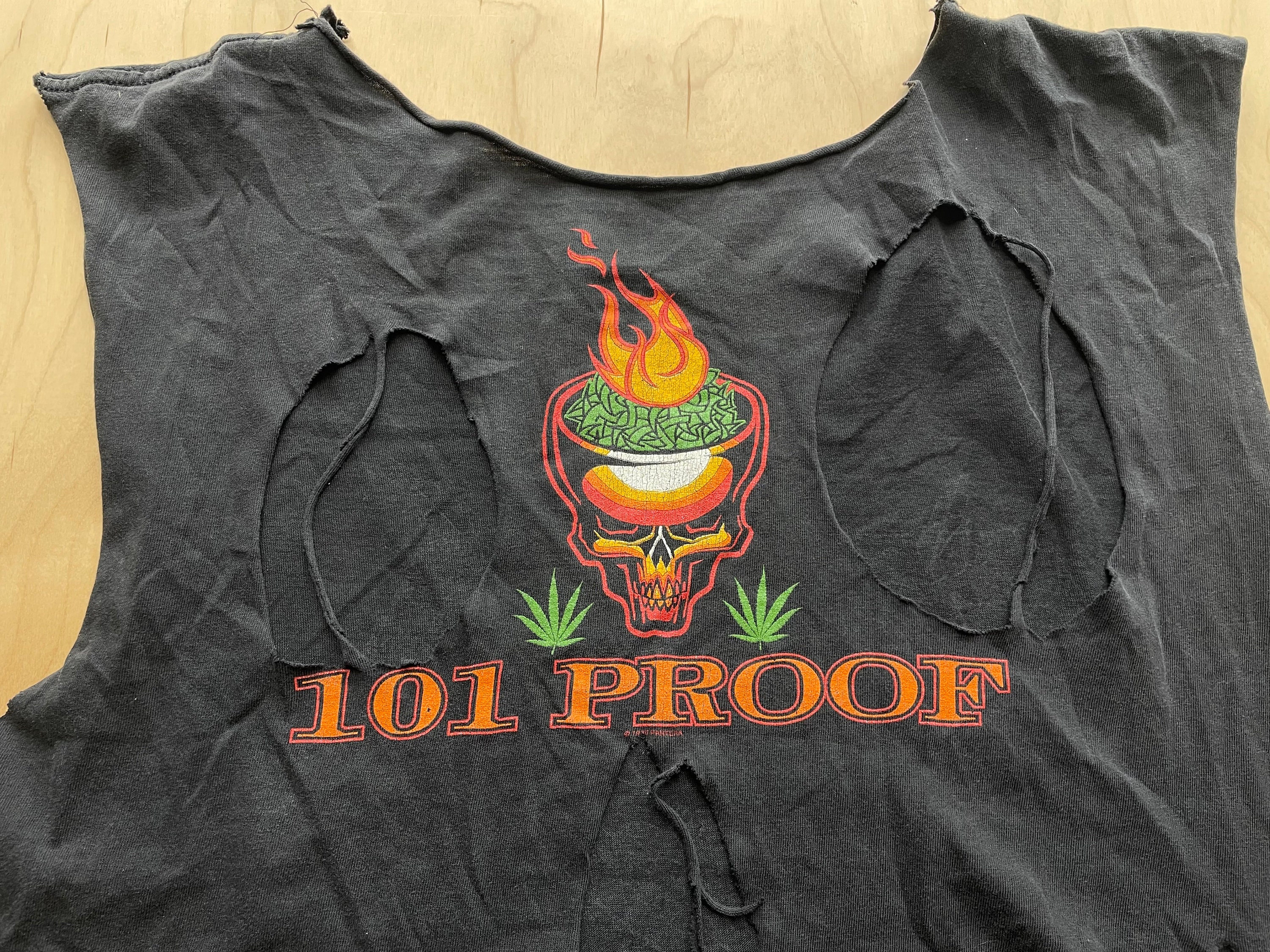 Pantera Shirt Reworked 1997 Vintage 101 Proof Weed Skull Art Pantera Shirt Reworked 1997 Vintage 101 Proof Weed Skull Art