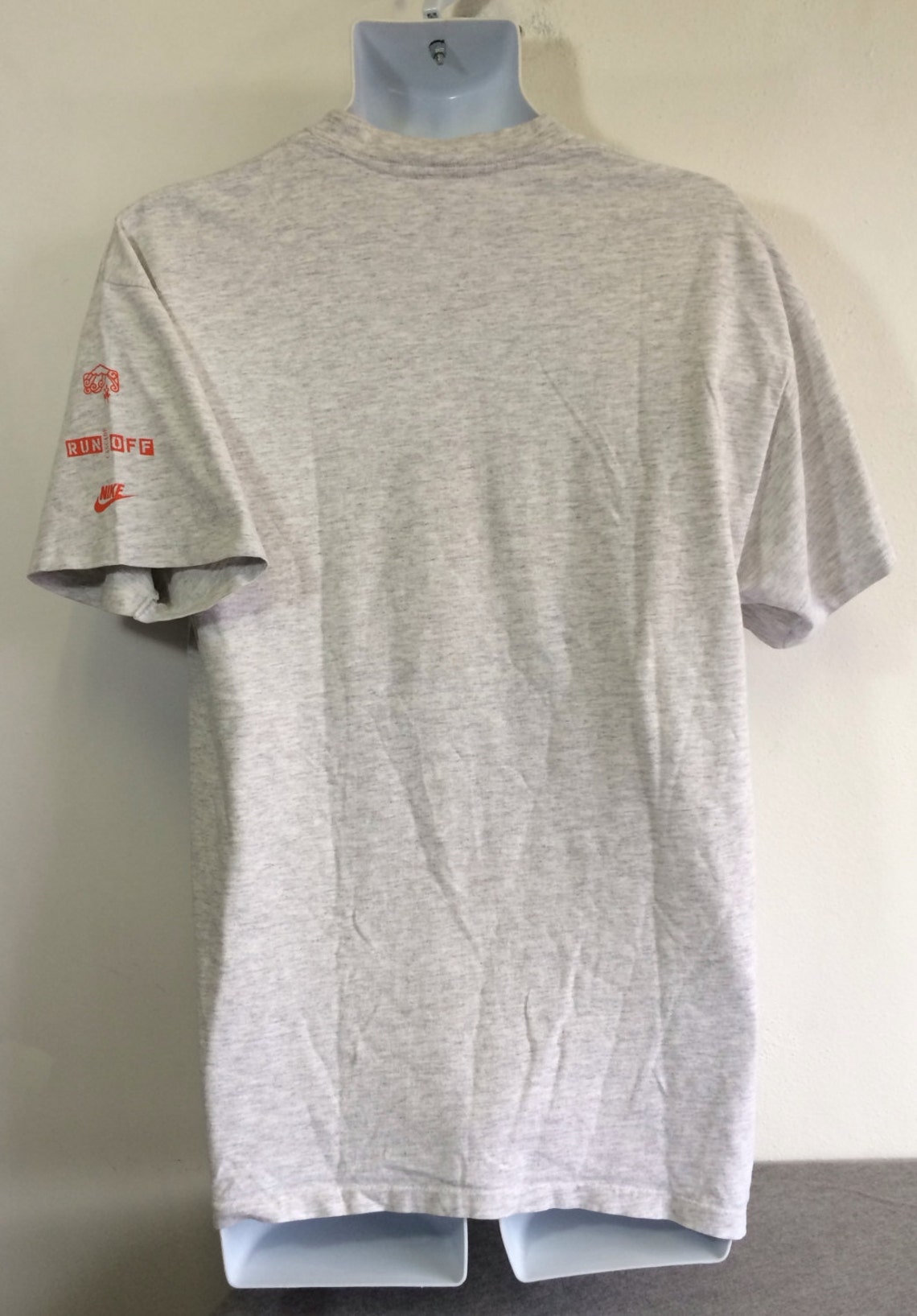 NIKE Shirt 1991 Vintage Original/ CASCADE Run off Grey Tag Race ...