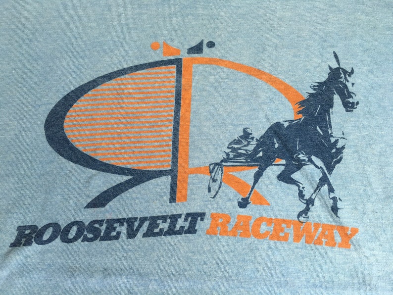 Roosevelt Raceway Shirt 70s 80s Vintage Harness Horse Racing - Etsy