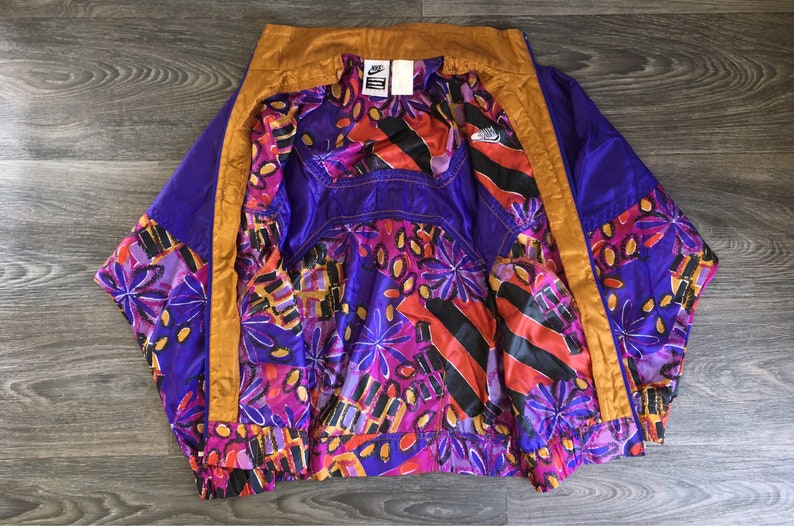 NIKE ELITE Windbreaker Jacket 90's Vintage/ Fresh Prince Hip Hop Full ...