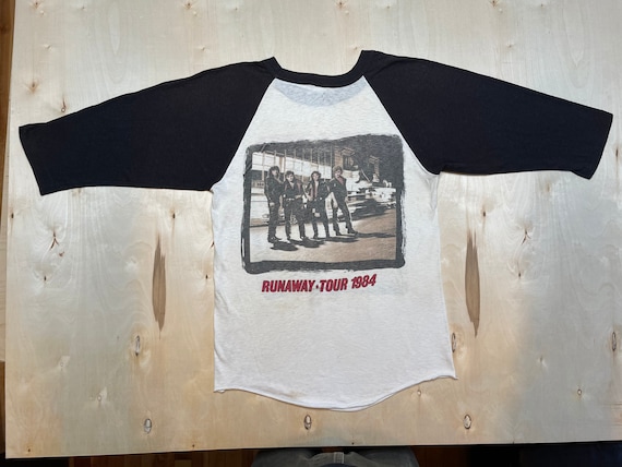 ボン ジョヴィ ランナウェイ ジャージー T シャツ 1984 ボン ジョヴィ ランナウェイ ジャージー T シャツ 1984