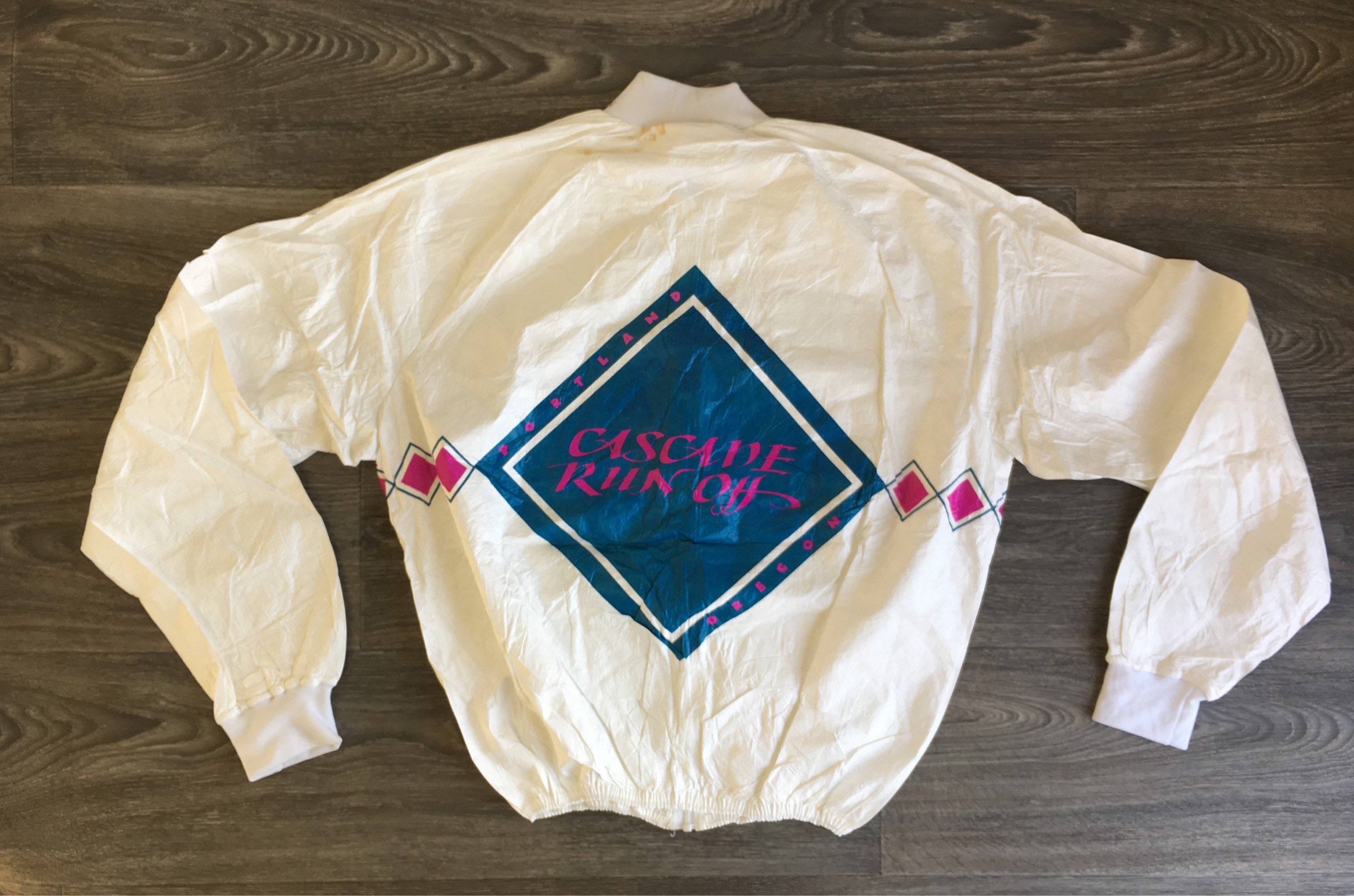 CASCADE RUN OFF Paper Tyvek Jacket Nike Windbreaker 1988 | Etsy
