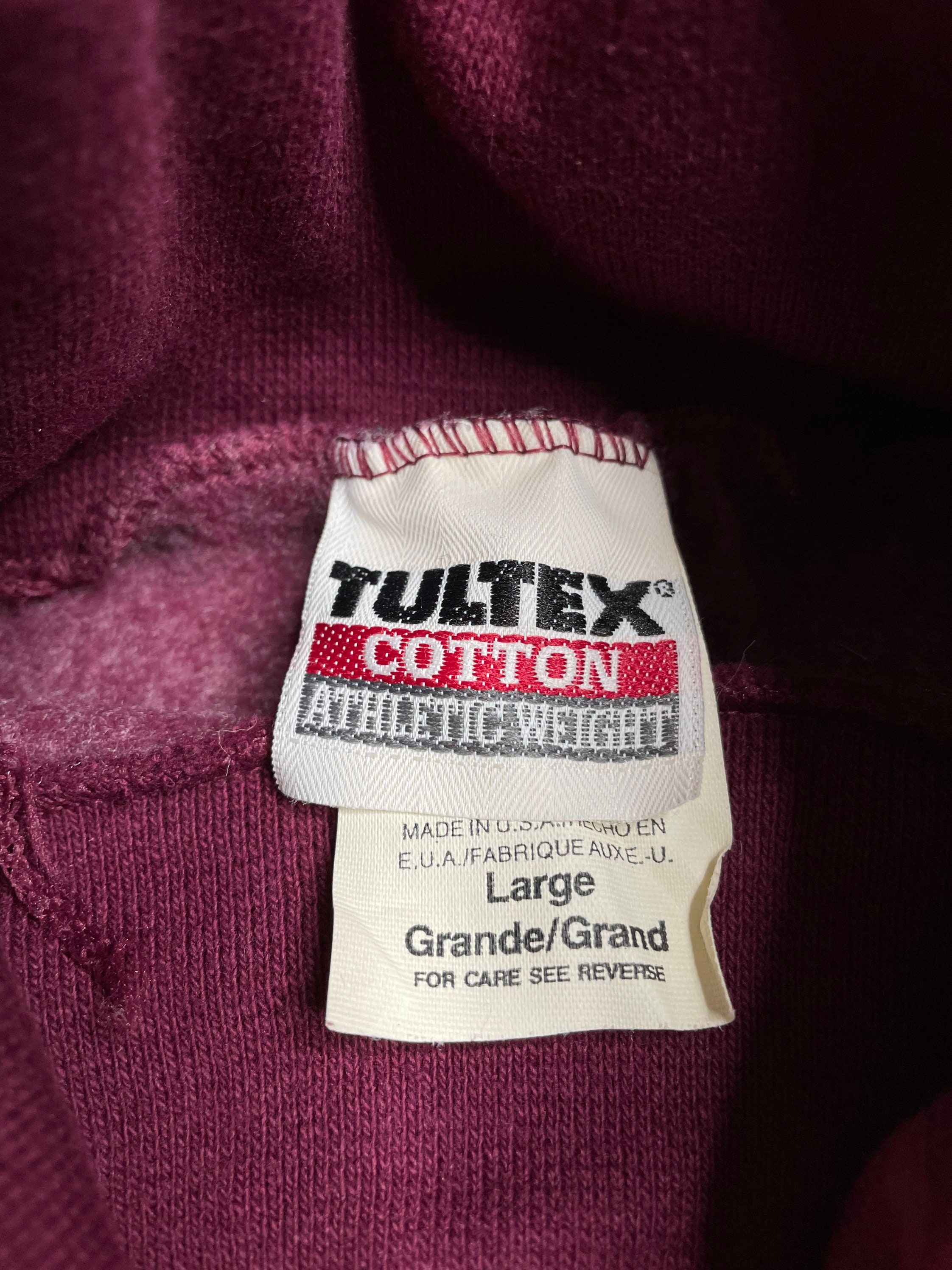 Tultex Turtle Neck 90s Sweatshirt Long Sleeve Shirt Thick Cotton Faded ...