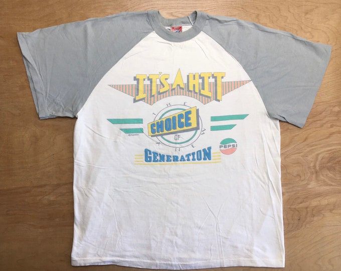 Pepsi Shirt 1980s It’s a Hit the Choice of a New Generation Pepsico ...