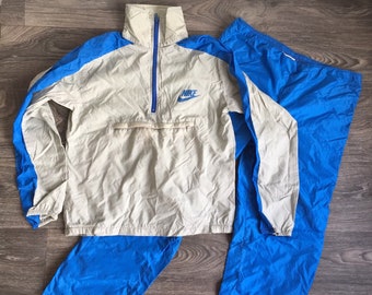 NIKE TRACK SUIT 70s Vintage Windbreaker Jacket Pants Set 1/4 NIKE TRACK SUIT 70s Vintage Windbreaker Jacket Pants Set 1/4